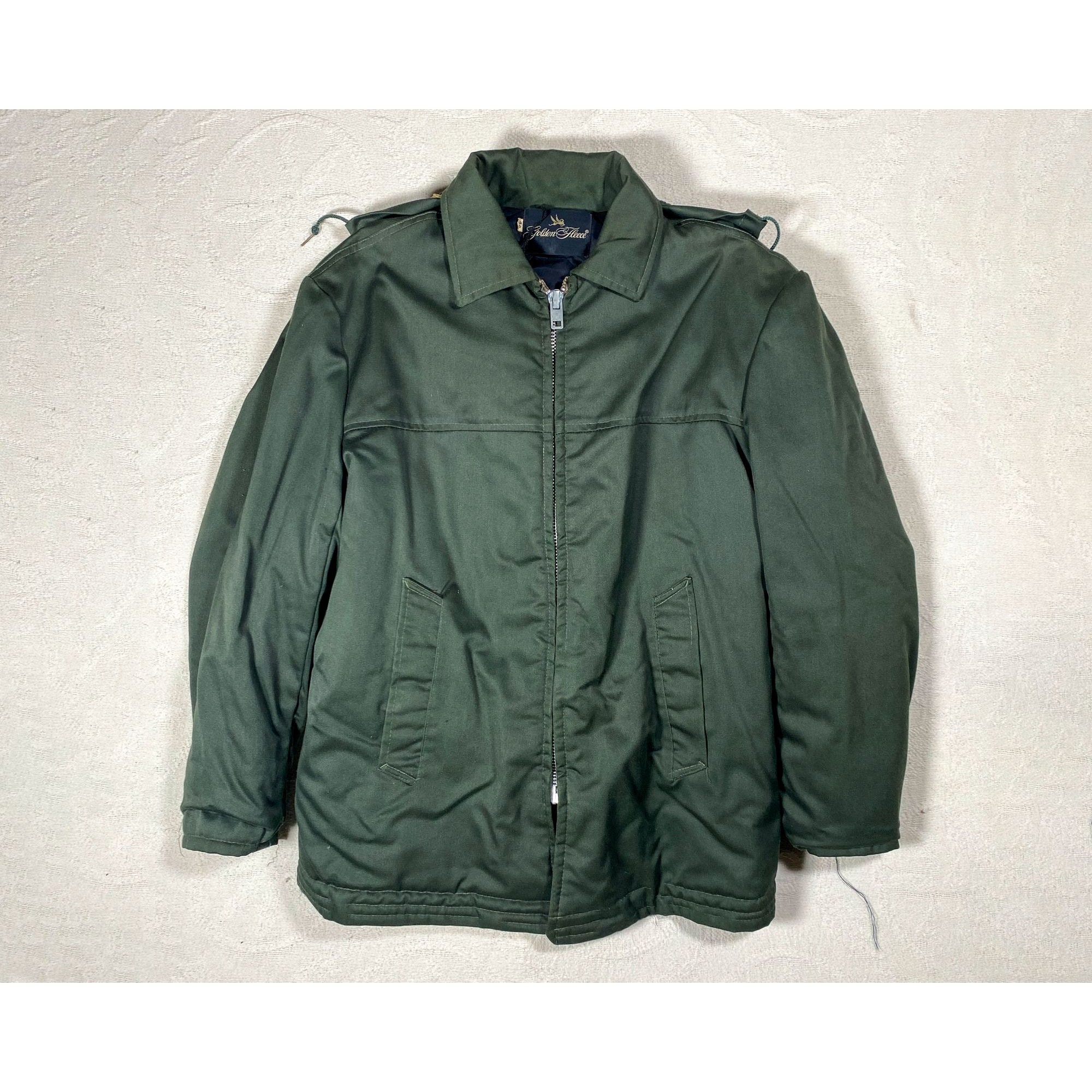 Vintage 60s 70s Vintage Golden Fleece Military Green Jacket Size 44 ...