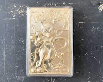 Mewtwo Gold Card - Etsy