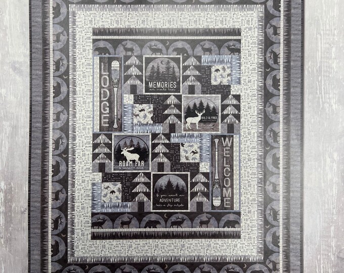 Wild Wood Lodge by PDR, LLC Quilt Kit queen 82 X 101 - Etsy