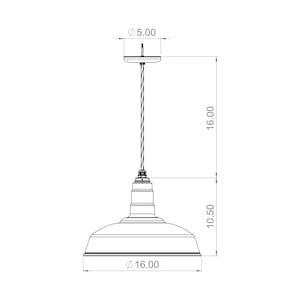 Carson 16" Retro Farmhouse Steel Lighting Fixture - Barn & Garage ...