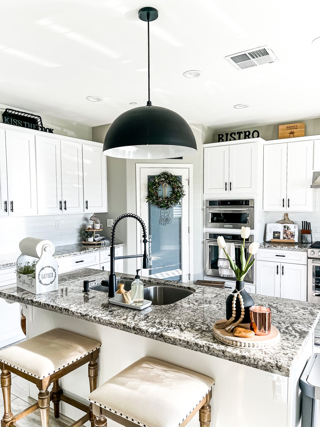 Westwood 24" Large Contemporary Pendant - Kitchen & Dining Room Fixture ...