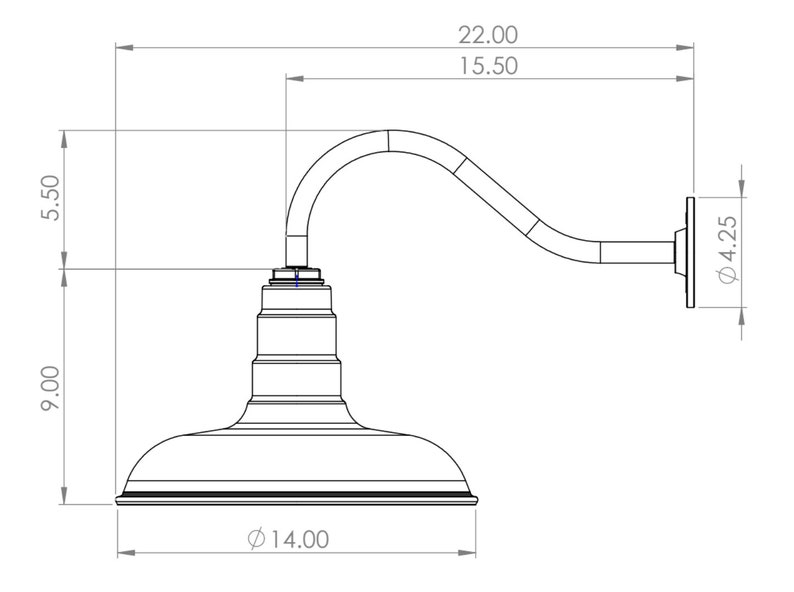 Handmade Industrial Barn Light Wall Fixture Made in America - Etsy