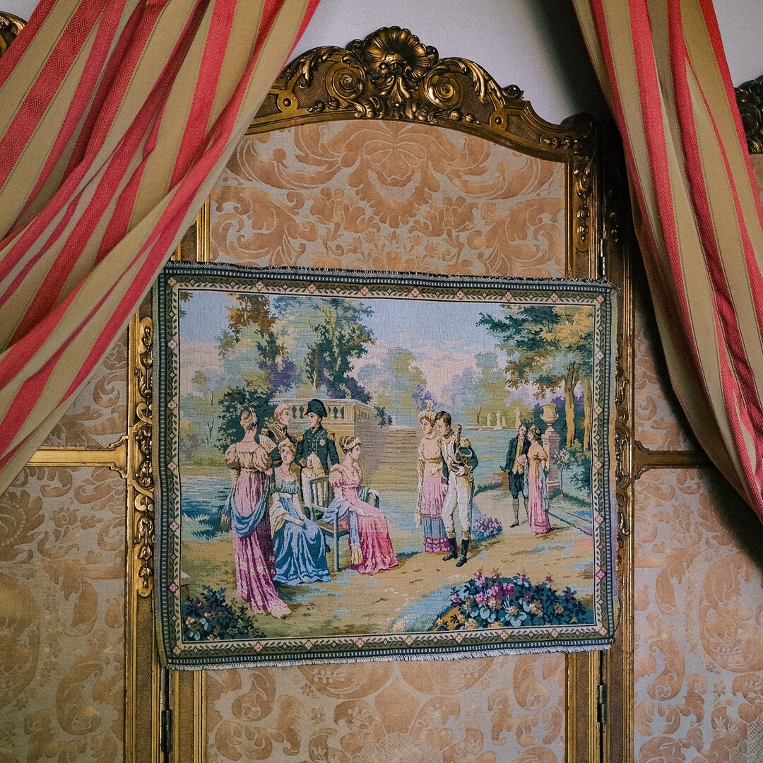 Antique Regency Scene French Tapestry - Etsy