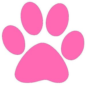 Dog Paw Print Clip Art Set, Ideal for Crafting or Card Making Download ...