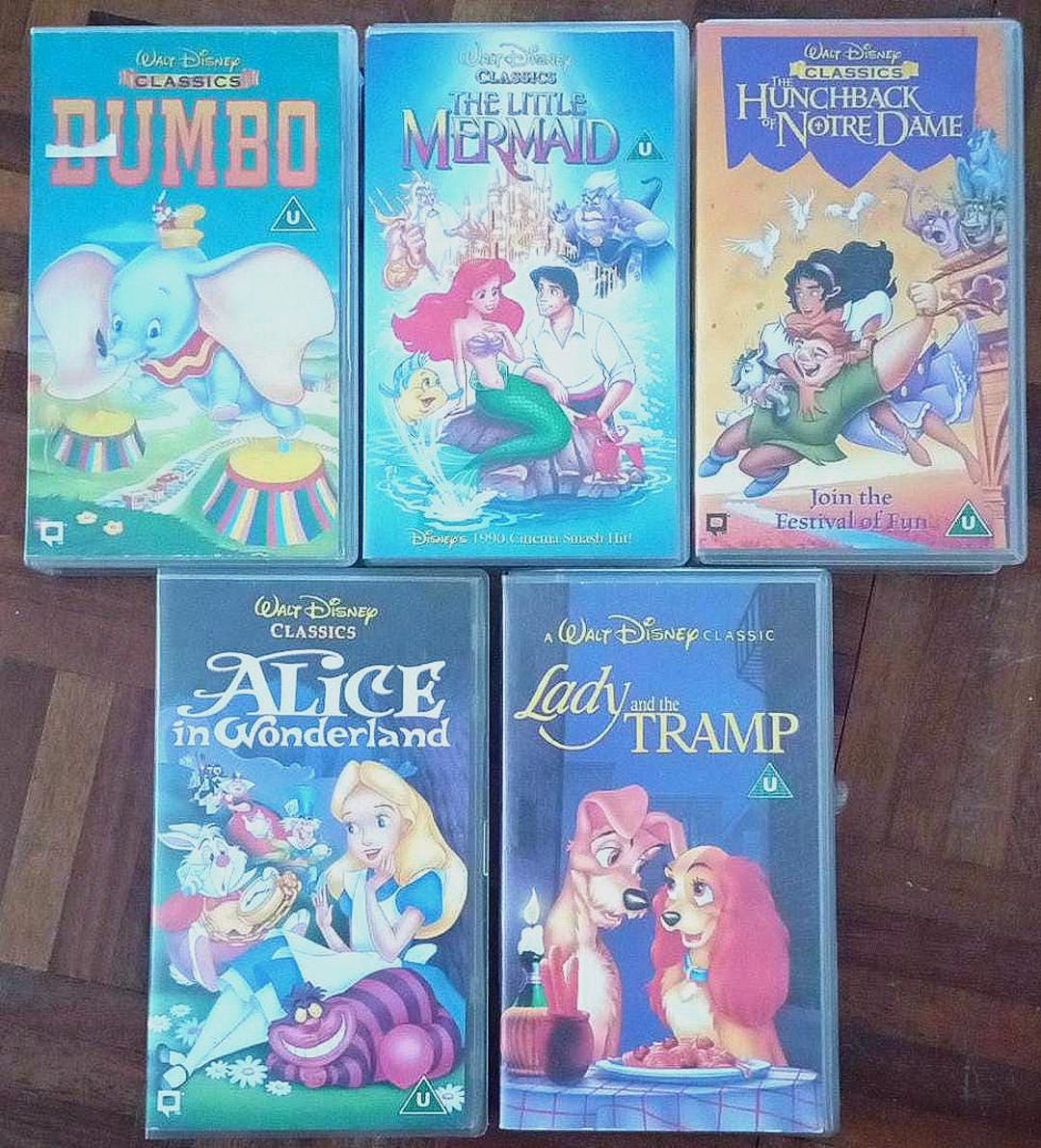 Walt Disney Classics VHS Bundle, Alice in Wonderland,dumbo,little ...