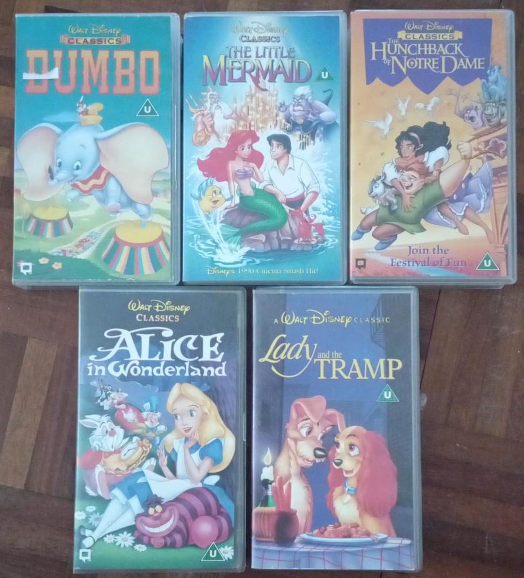 Walt Disney Classics VHS Bundle, Alice in Wonderland,dumbo,little ...