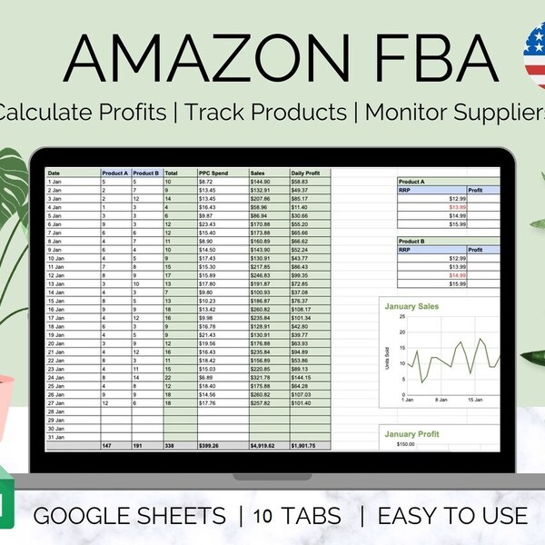 Fba Spreadsheet - Etsy