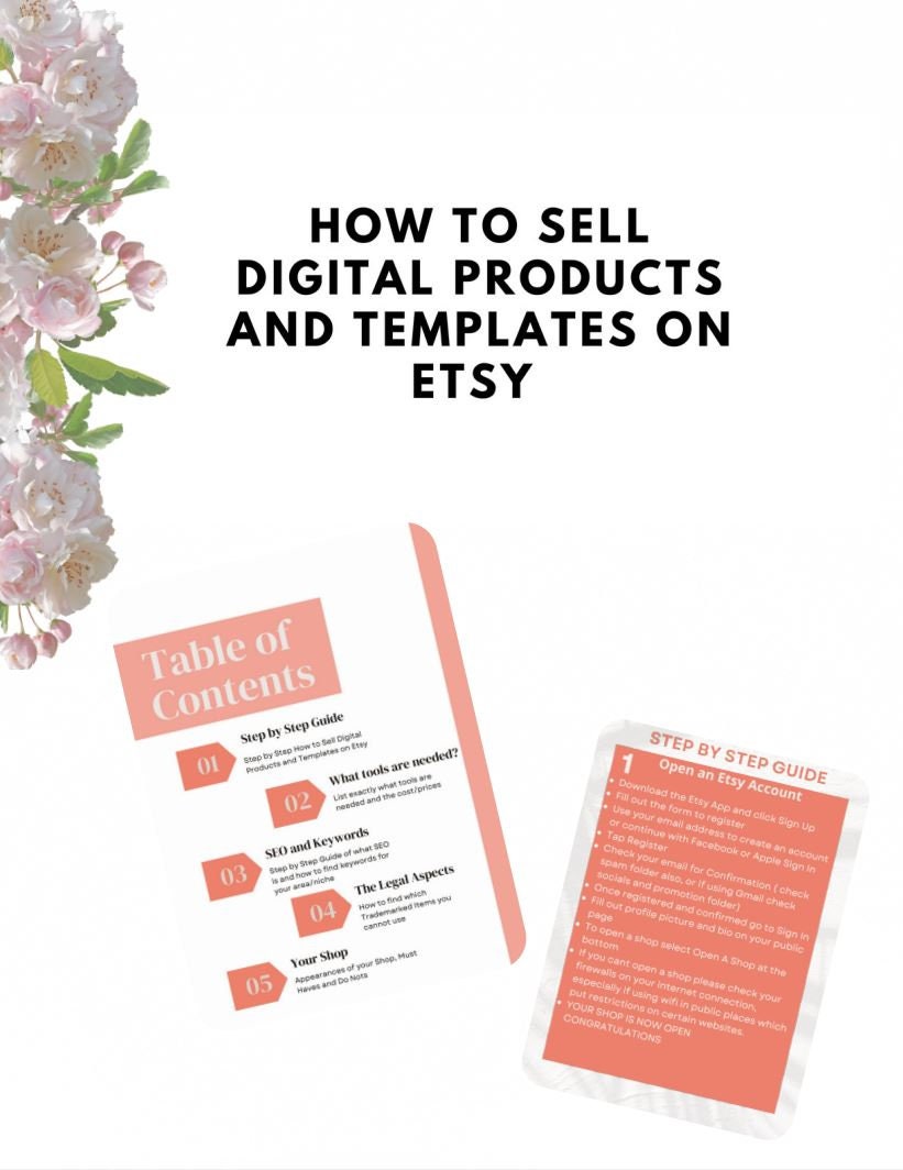 How to Sell Digital Products and Templates on Etsy, Step by Step Guide ...