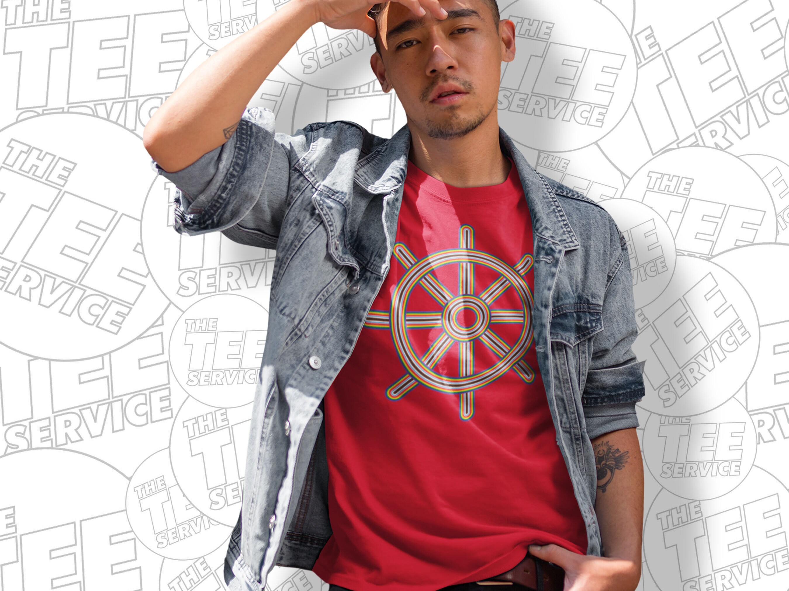 LGBTQ Pride Rainbow Dharma Wheel Buddhist T-shirt Gay Lesbian - Etsy