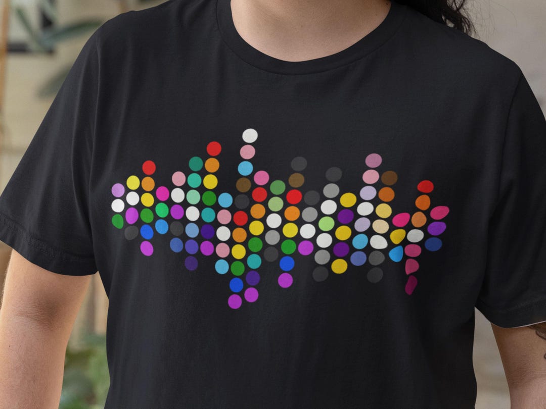 Subtle Graphic LGBTQ Pride Dots Ally Friendly T-shirt Representing 20 ...