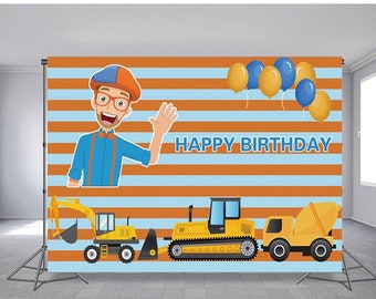 Blippi Party Backdrop | Etsy