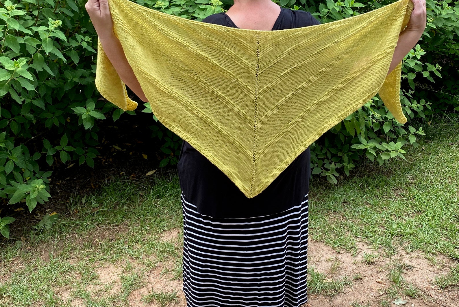 Simple Triangular Shawl Knitting Pattern For Beginners Instant