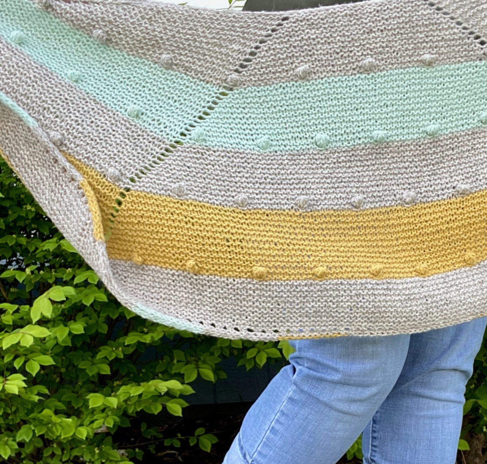 Joyous Shawl Knitting Pattern (PDF) - Fun to Knit Crescent Shawl ...