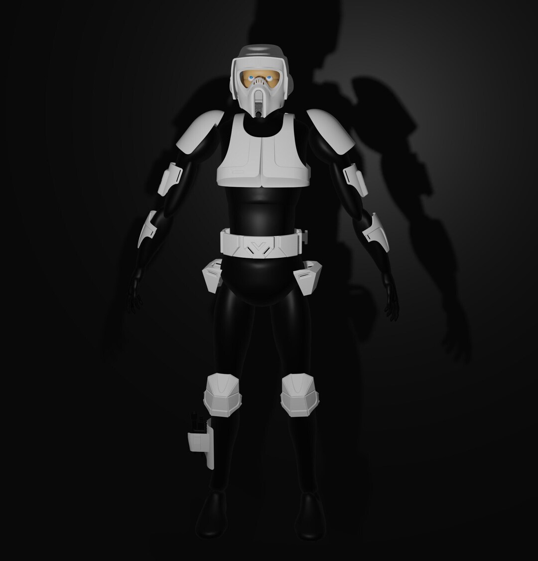 Biker Scout, Complete Armour, Helmet and Blaster - Etsy