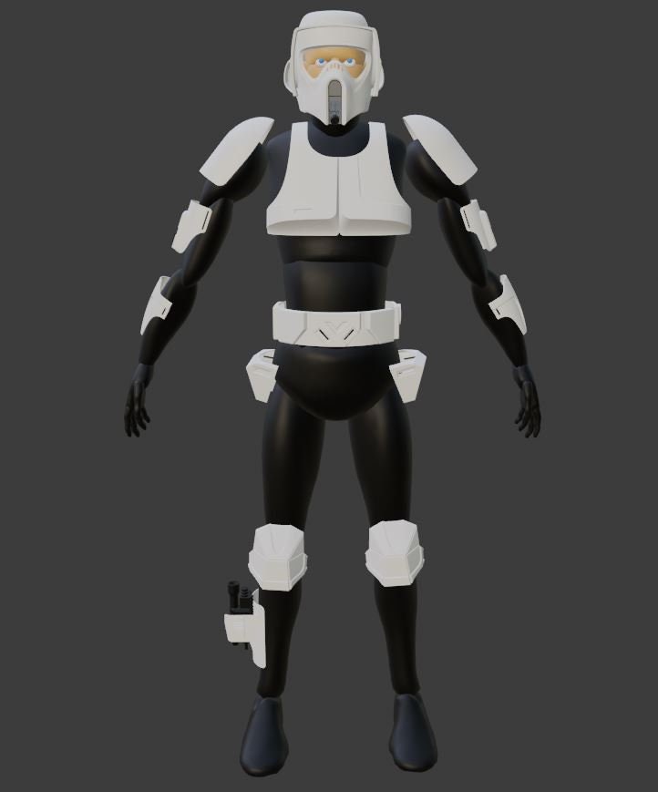 Biker Scout Complete Armour Helmet and Blaster - Etsy