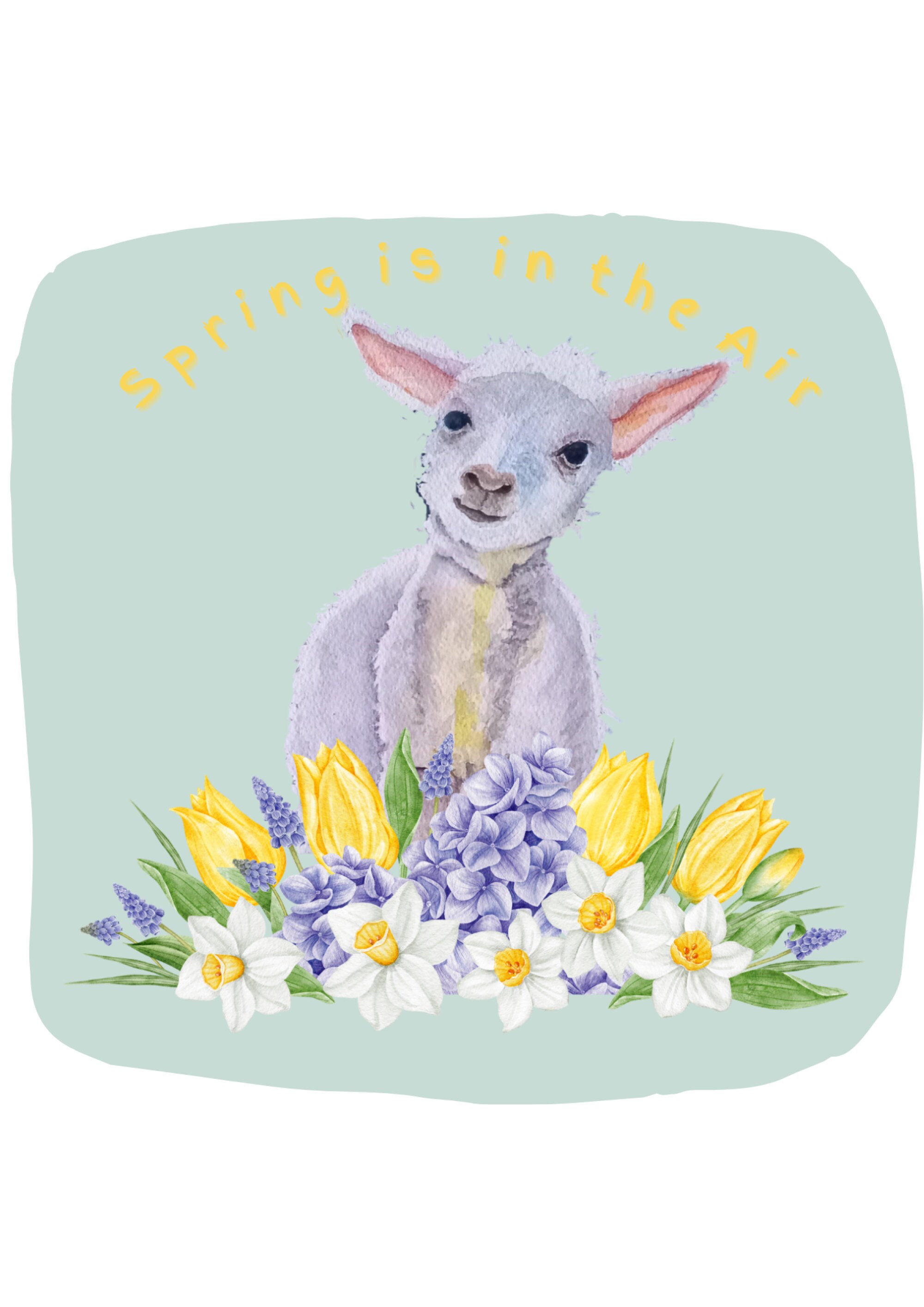 Iron on Transfer, Spring Lamb Image, Various Designs, Makers Policy in ...