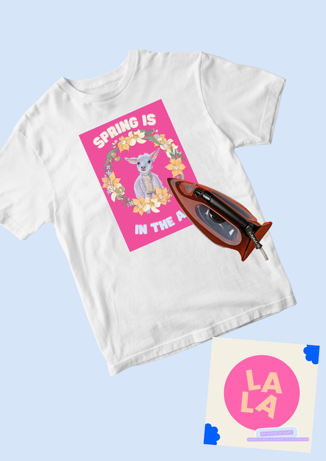 Iron on Transfer, Spring Lamb Image, Various Designs, Makers Policy in ...