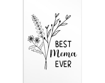 Mema Birthday Card - Etsy