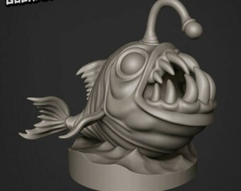 Angler Fish Miniature - Etsy