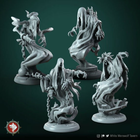 Undead Ghost Specter Miniature D&D Dnd Warhammer | Etsy