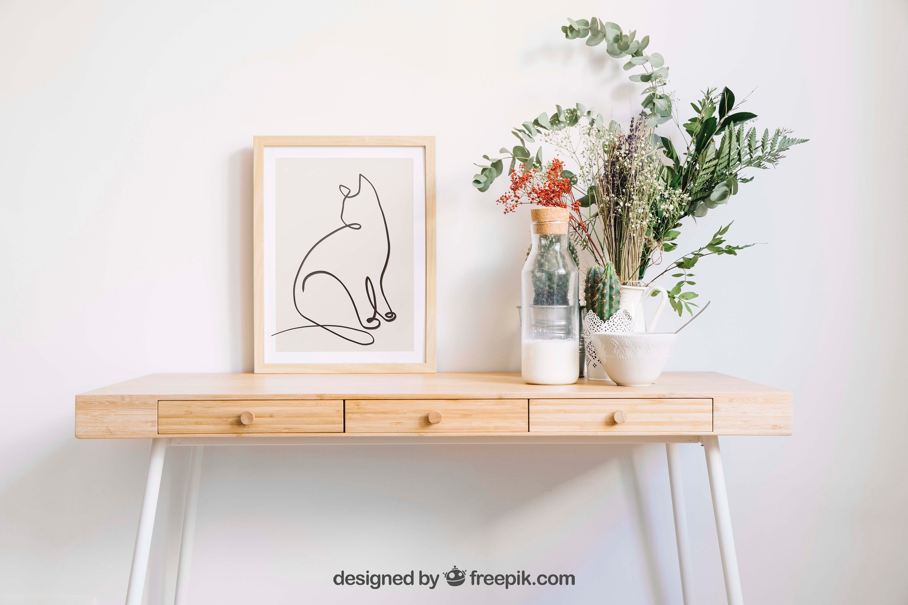 Printable Cat Line Art, Printable Cat Wall Art, Cat Line Drawing ...