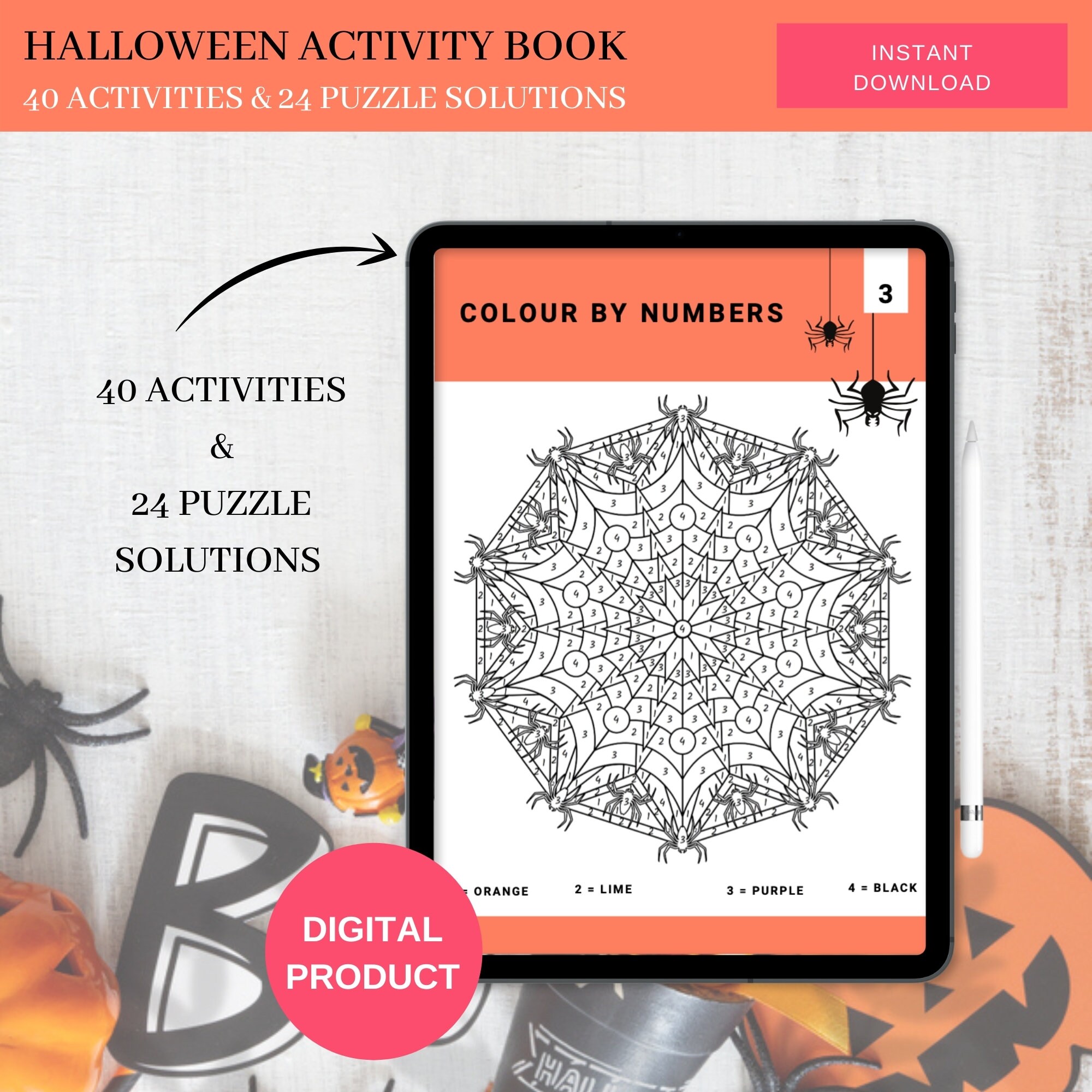 HALLOWEEN ACTIVITY BOOK Kids Busy Book Printable Kids | Etsy