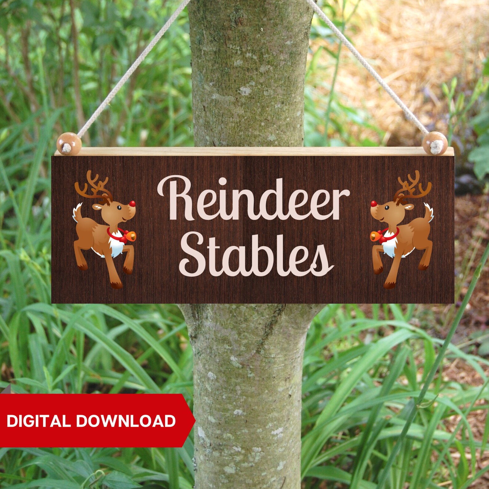 CHRISTMAS SIGNAGE Printable Christmas Signs 8 Festive Santa's Workshop ...