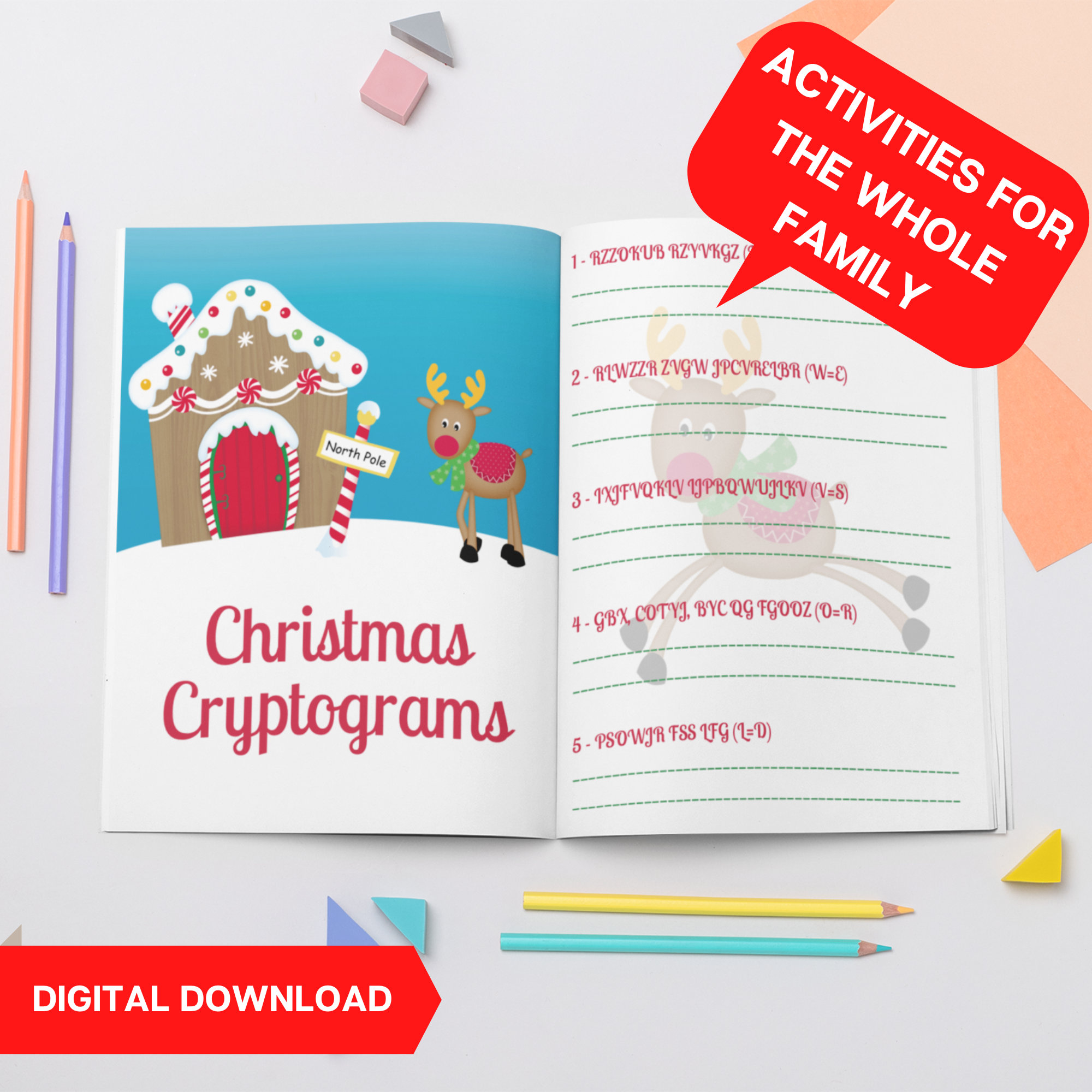 CHRISTMAS ACTIVITY BOOK | Christmas Busy Book for Kids | Christmas ...