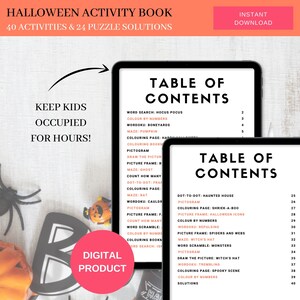 HALLOWEEN ACTIVITY BOOK | Kids Busy Book | Printable Kids Games ...