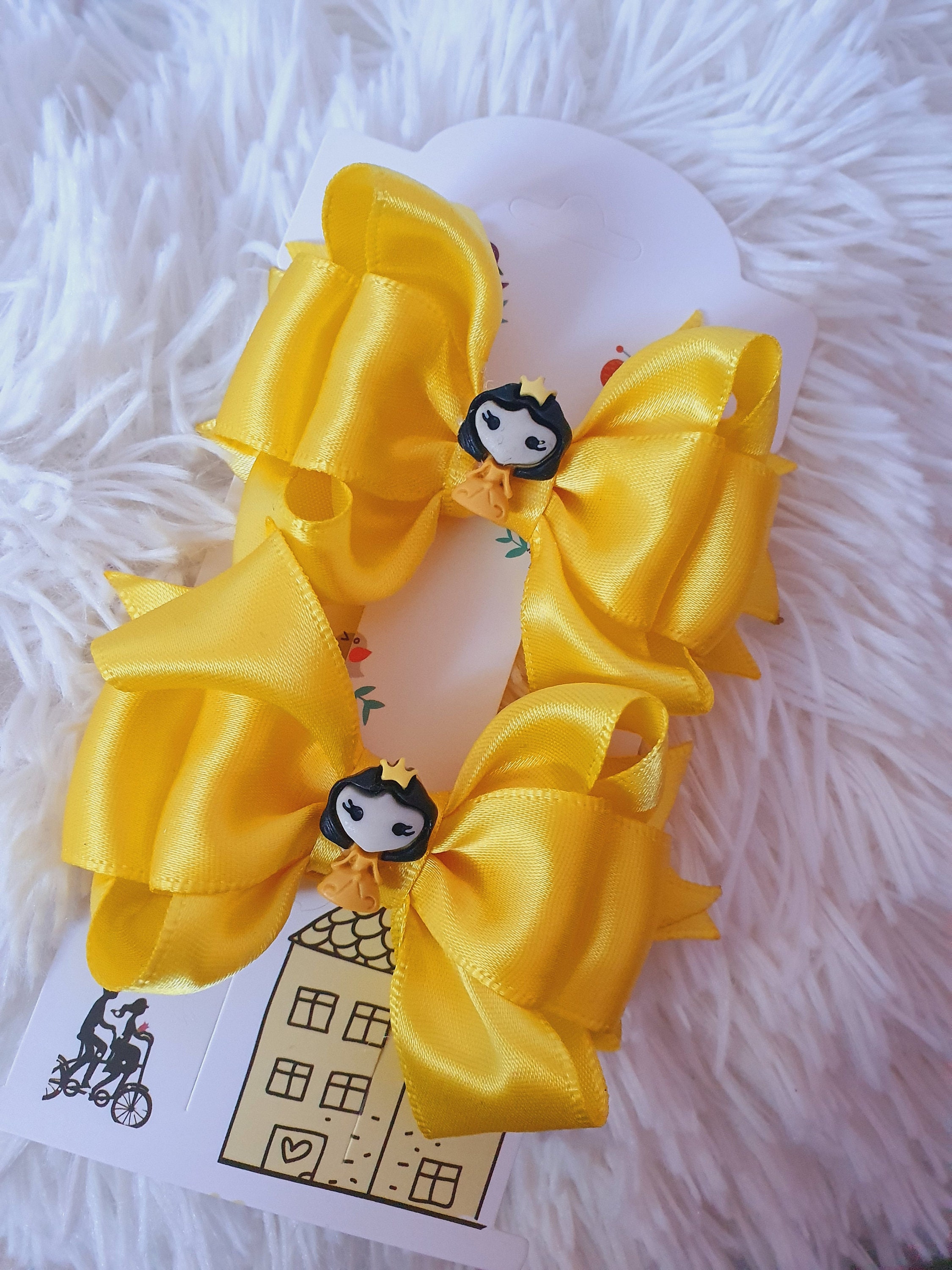 Princess Hair Bows, Boutique Bows, Bows for Girls, Satin Bows - Etsy