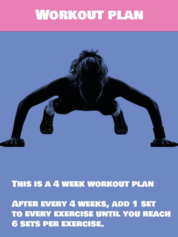 Womens 4 Week Transformation Routine - Etsy