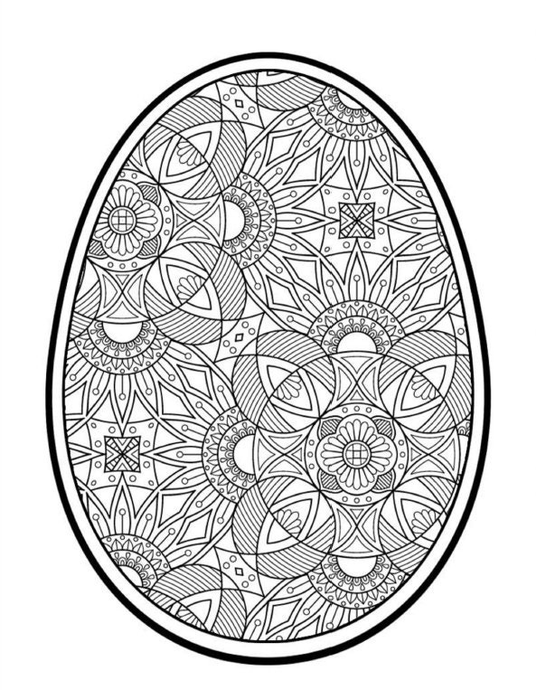 50+ Easter Themed Mandala Coloring Pages - Etsy
