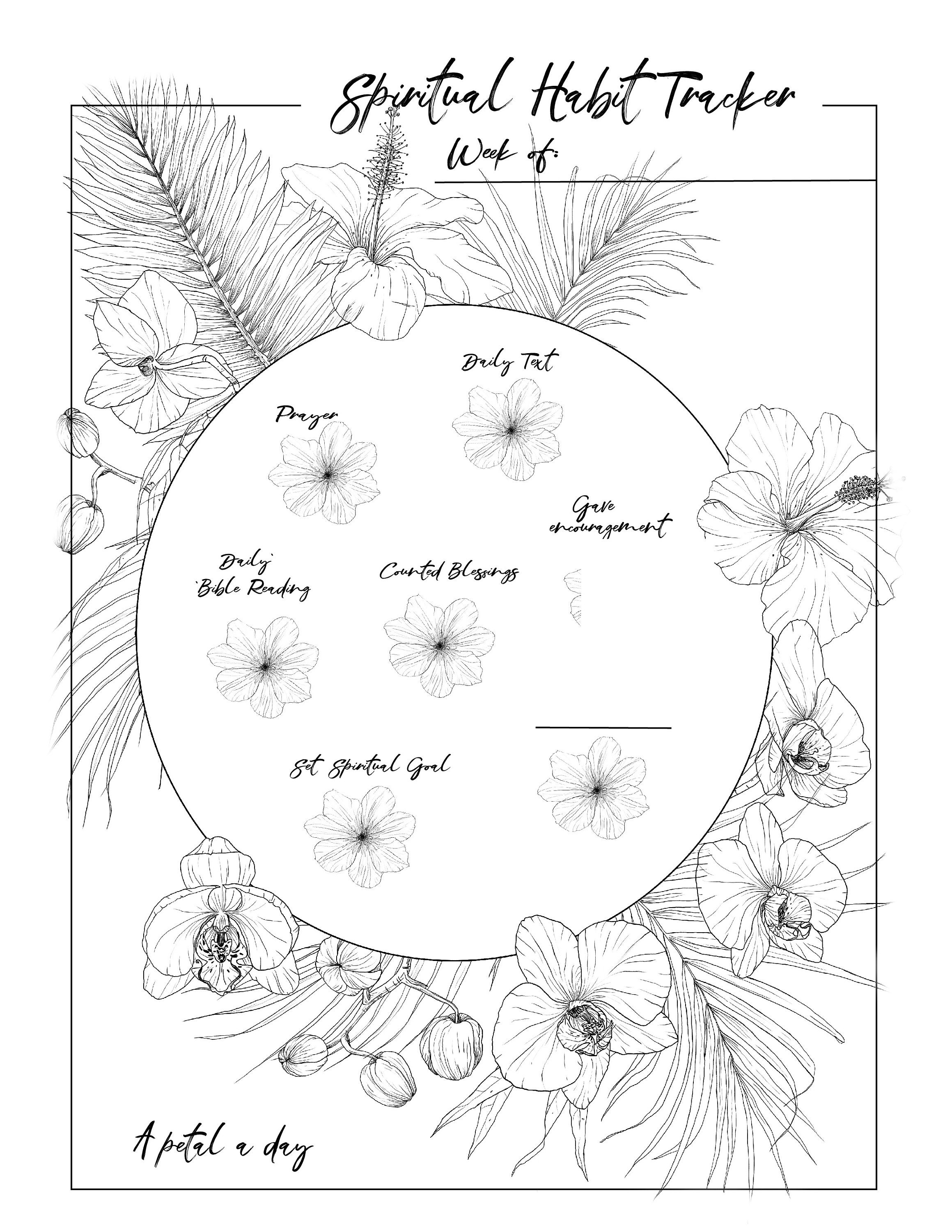 Jw Spiritual Routine Habit Tracker - Etsy