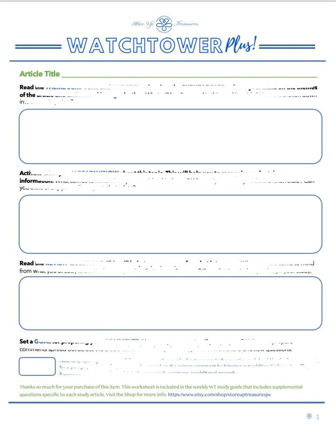WATCHTOWER Study Strategies to Get the Most Out of Your Study ...