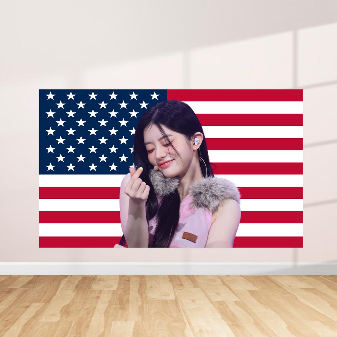 BEST 10+ MINJU ILLIT America Flag Tapestry, Concert Flag, Wall Hanging ...