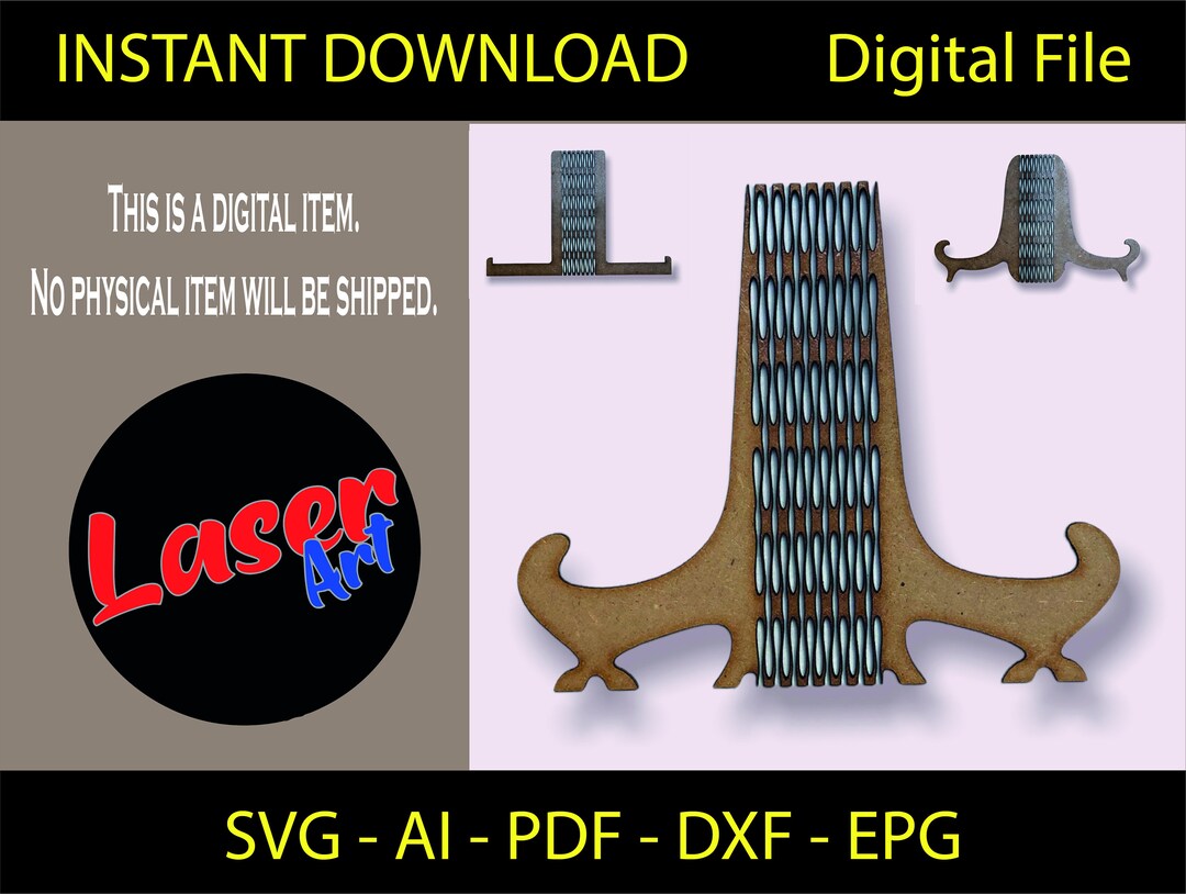 Plate Stand - Flexible - Tile Holder - Flexible - DIGITAL FILE - Etsy