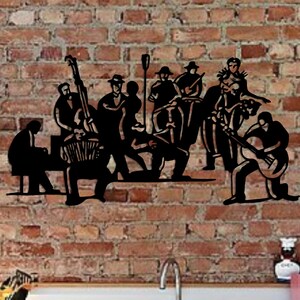 Jazz Band Wall Decor, Jazz Band Wall Decor , Music Metal Wall Art ...