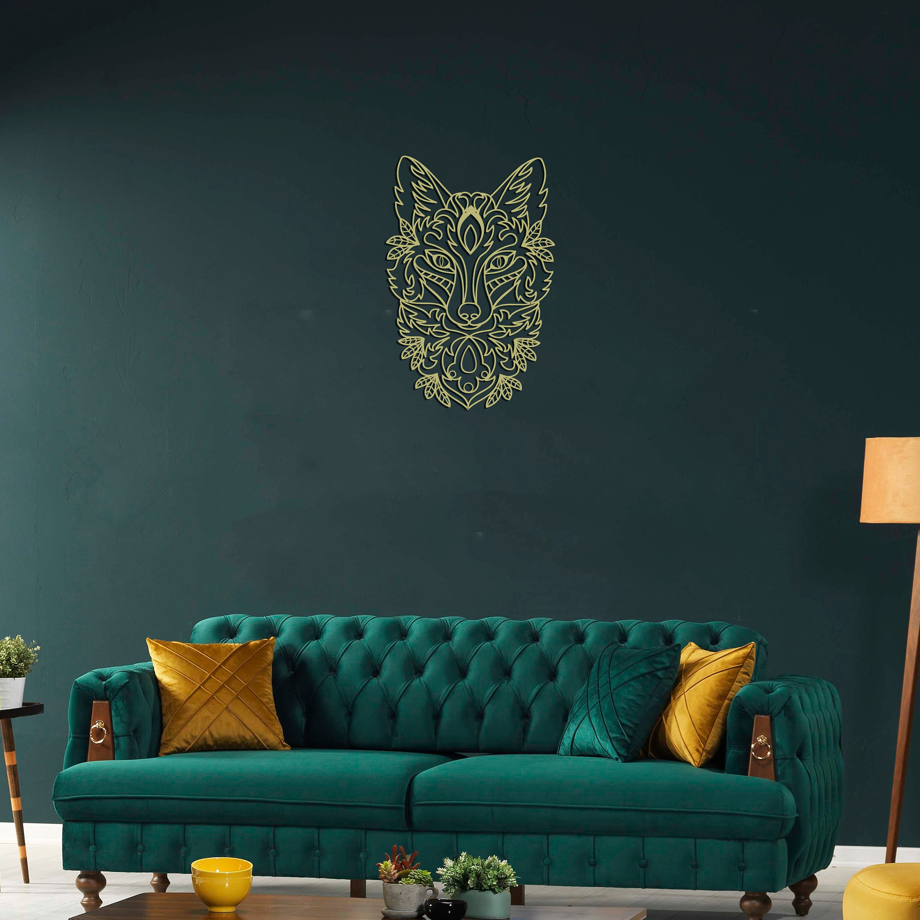 FOX Metal Fox Wall Art, Farmhouse Wall Decor, Animal Metal Wall Art ...