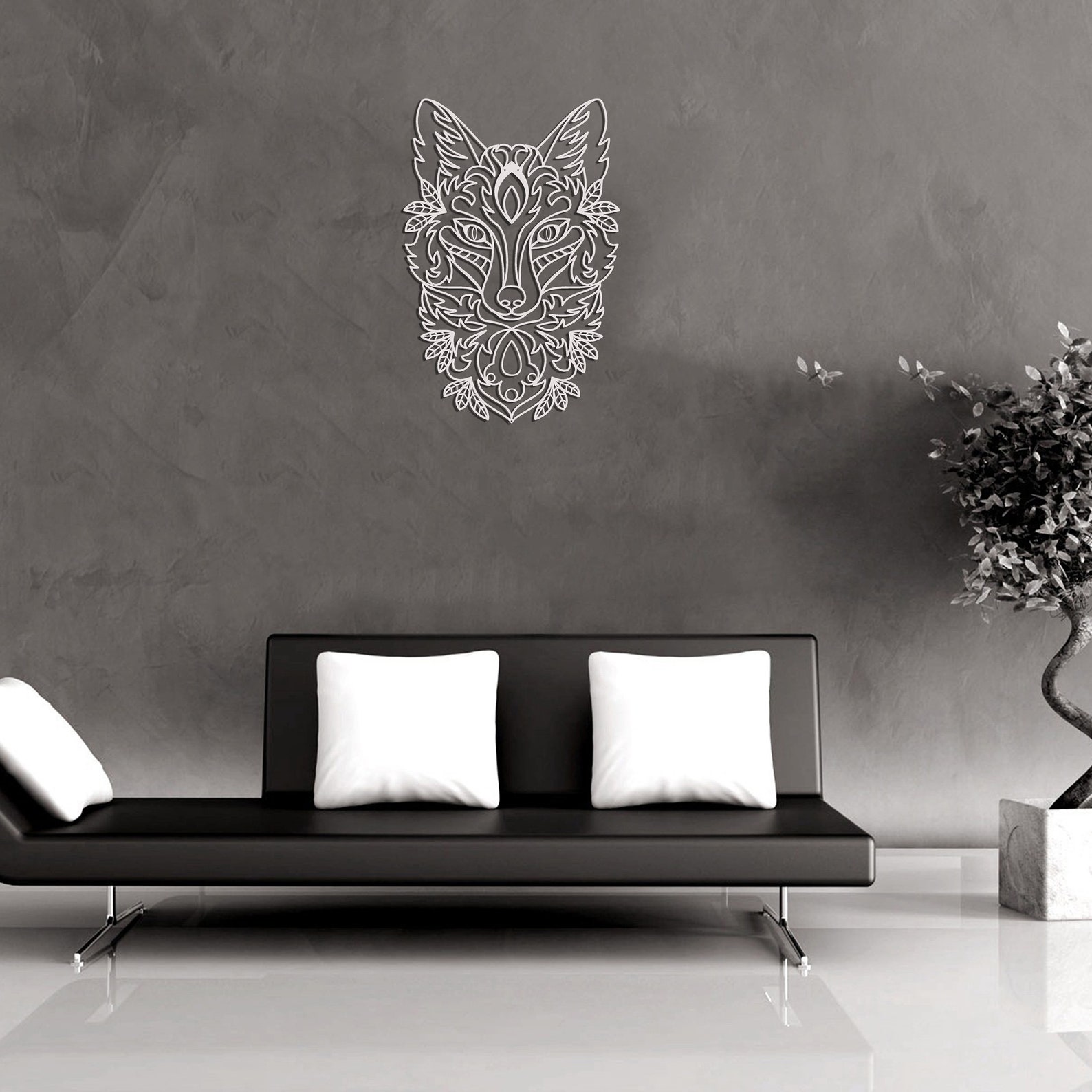 FOX Metal Fox Wall Art, Farmhouse Wall Decor, Animal Metal Wall Art ...