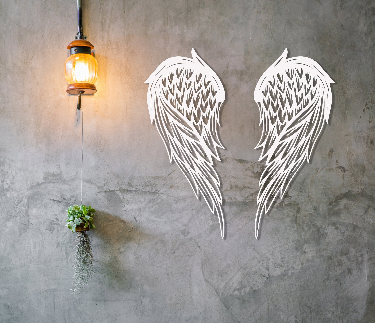 Large Metal Wall Art Decor Angel Wings Wall Decor Metal Wall - Etsy