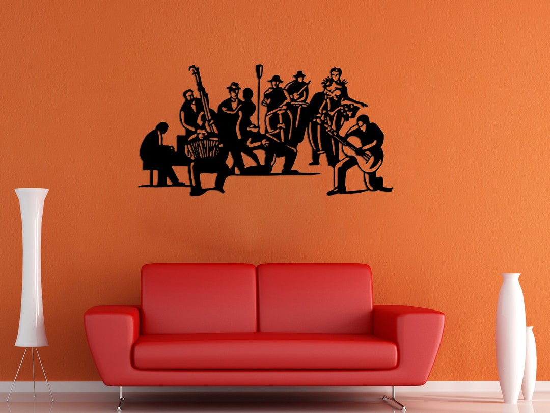 Jazz Band Wall Decor, Jazz Band Wall Decor , Music Metal Wall Art ...