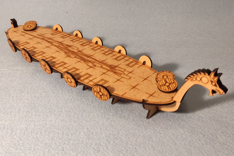 Laser Cutting Files SVG Fantasy Viking Ship Dnd - Etsy