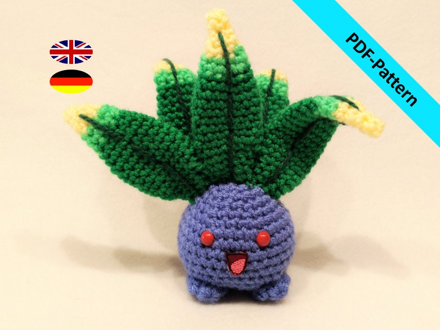 Oddish Crochet Pattern Amigurumi PDF File GERMAN and | Etsy