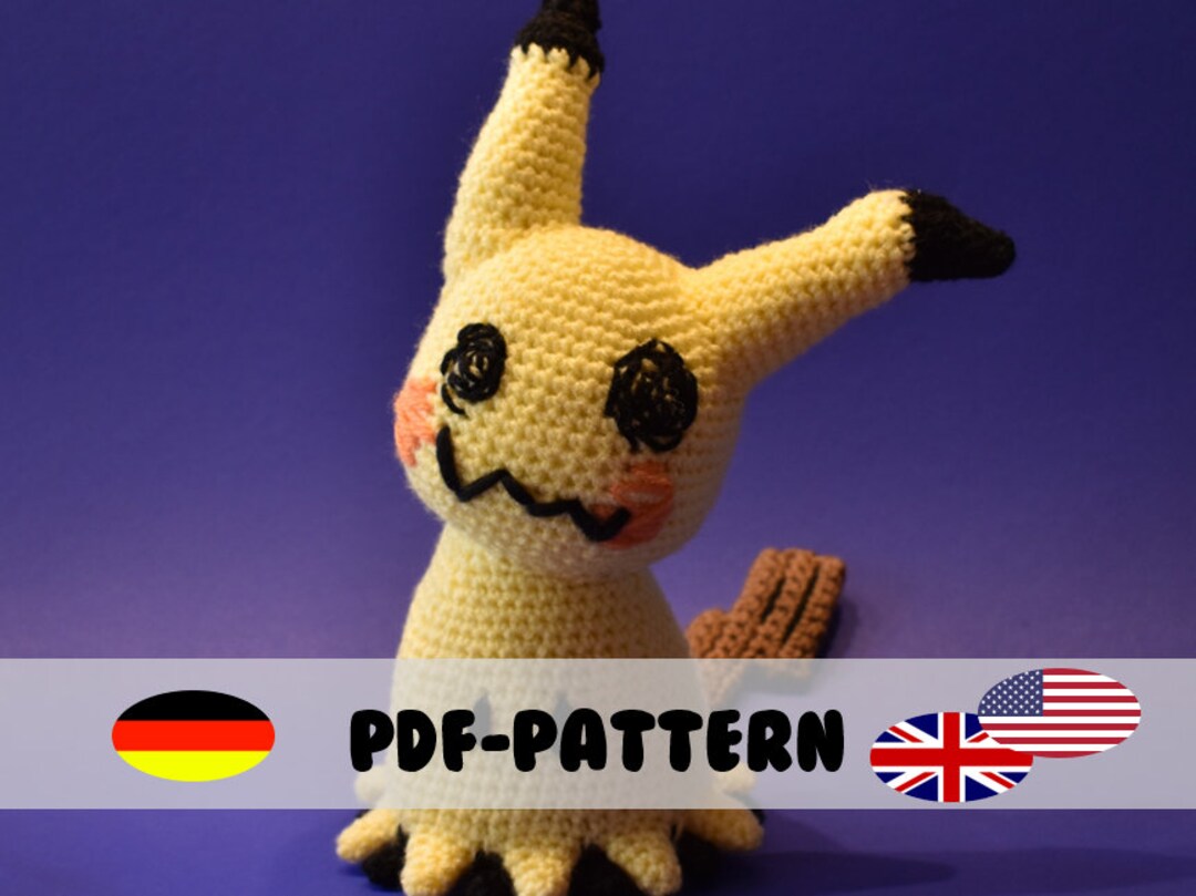 Mimikyu • Crochet Pattern • Amigurumi PDF File [GERMAN and ENGLISH] - Etsy