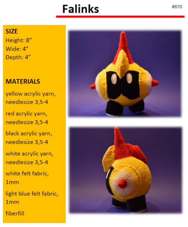 Falinks Brass • Crochet Pattern • Amigurumi PDF File [english German ...