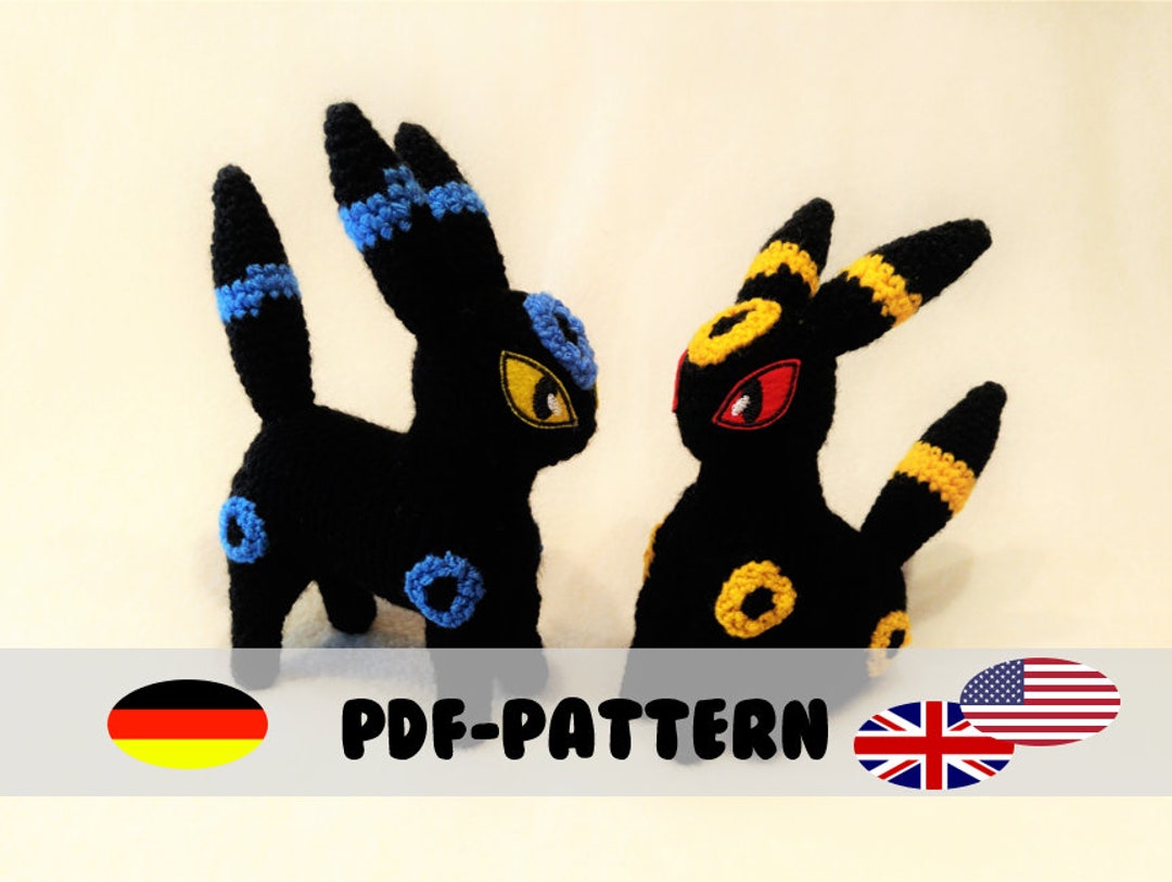 Umbreon • Crochet Pattern • Amigurumi PDF File (GERMAN and ENGLISH ...