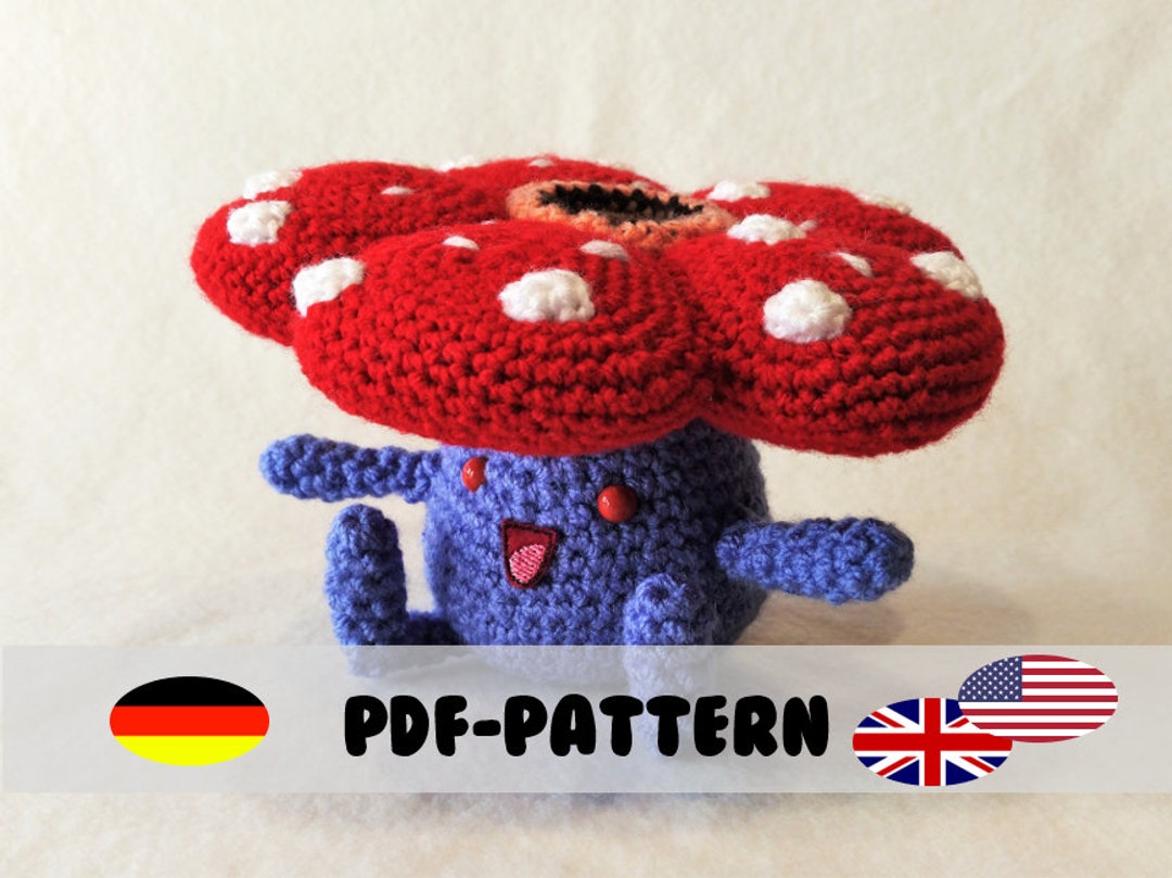 Vileplume • Crochet Pattern • Amigurumi PDF File [GERMAN and ENGLISH ...