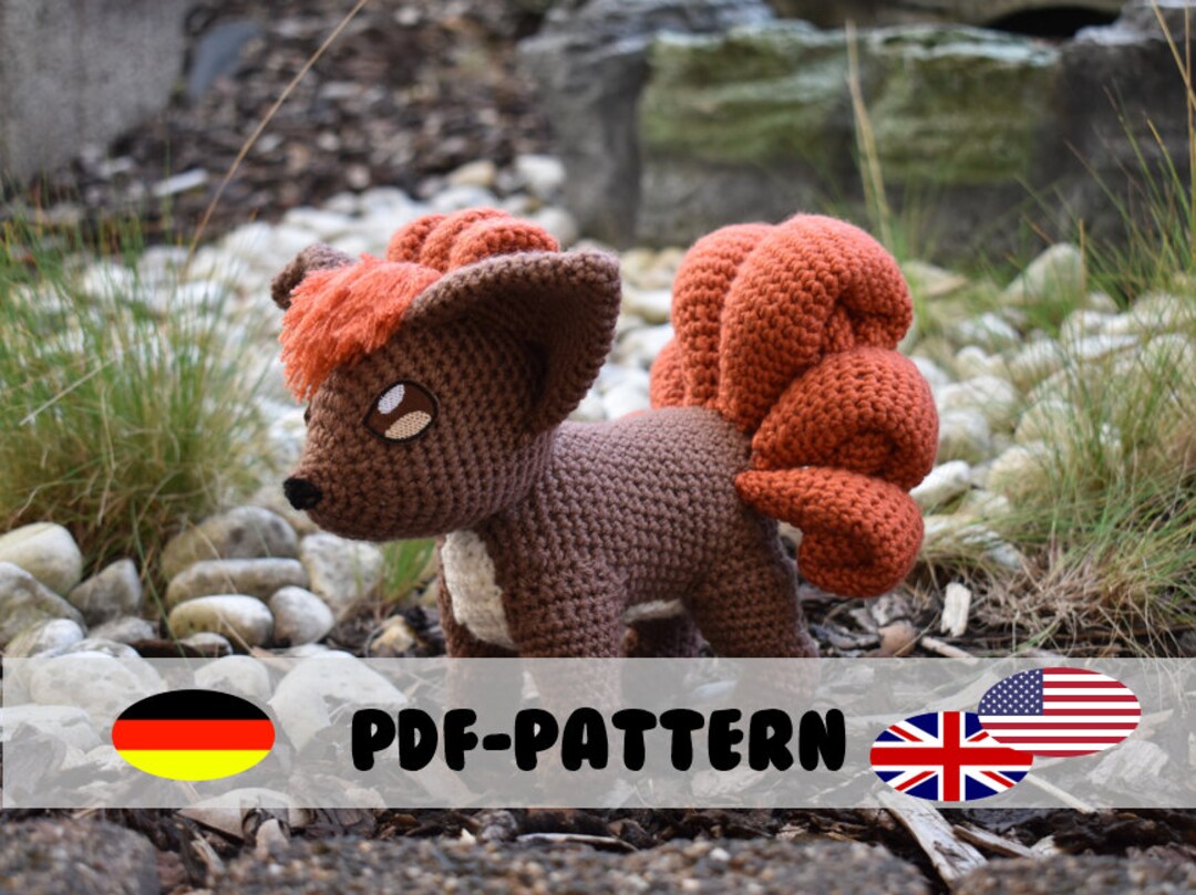Vulpix Fox Animal Crochet Pattern Amigurumi PDF File - Etsy