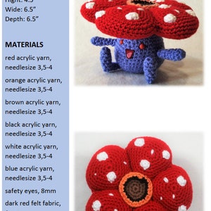 Vileplume • Crochet Pattern • Amigurumi PDF File [GERMAN and ENGLISH ...