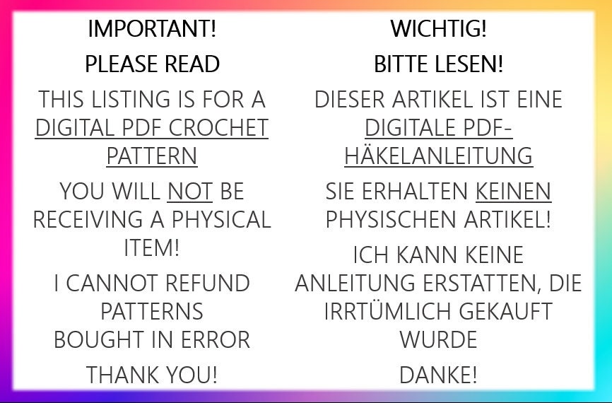 Bellsprout • Crochet Pattern • Amigurumi PDF File [GERMAN and ENGLISH ...